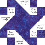 Milky Way Quilt Block Diagram
