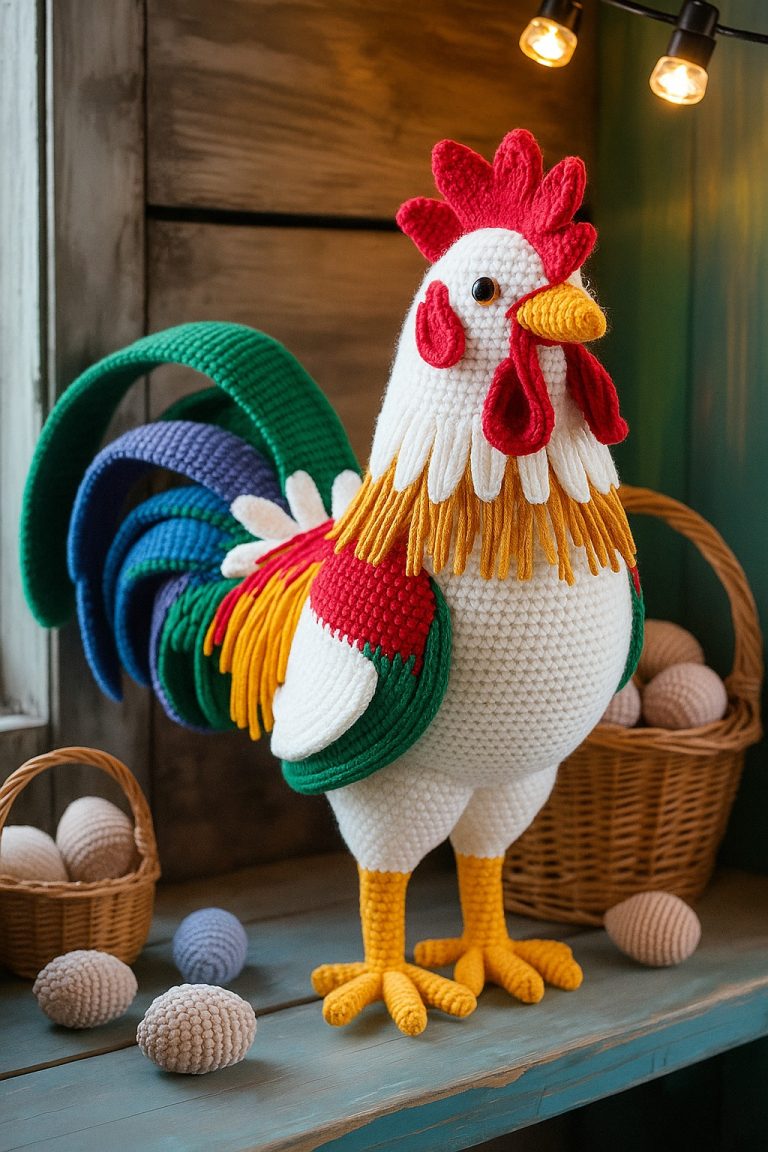 Amigurumi Rooster - FREE Crochet Pattern