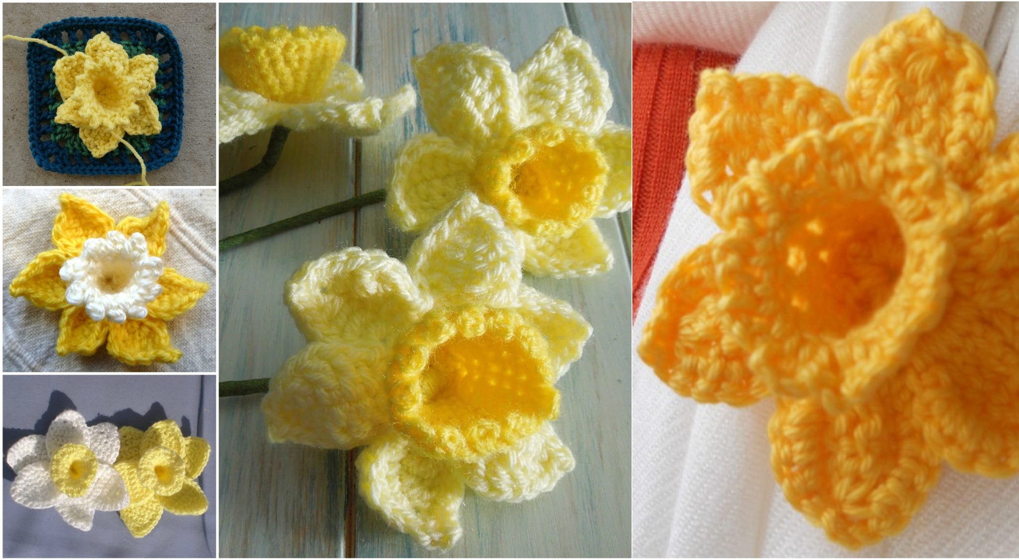 How To Crochet a Daffodil - Pattern
