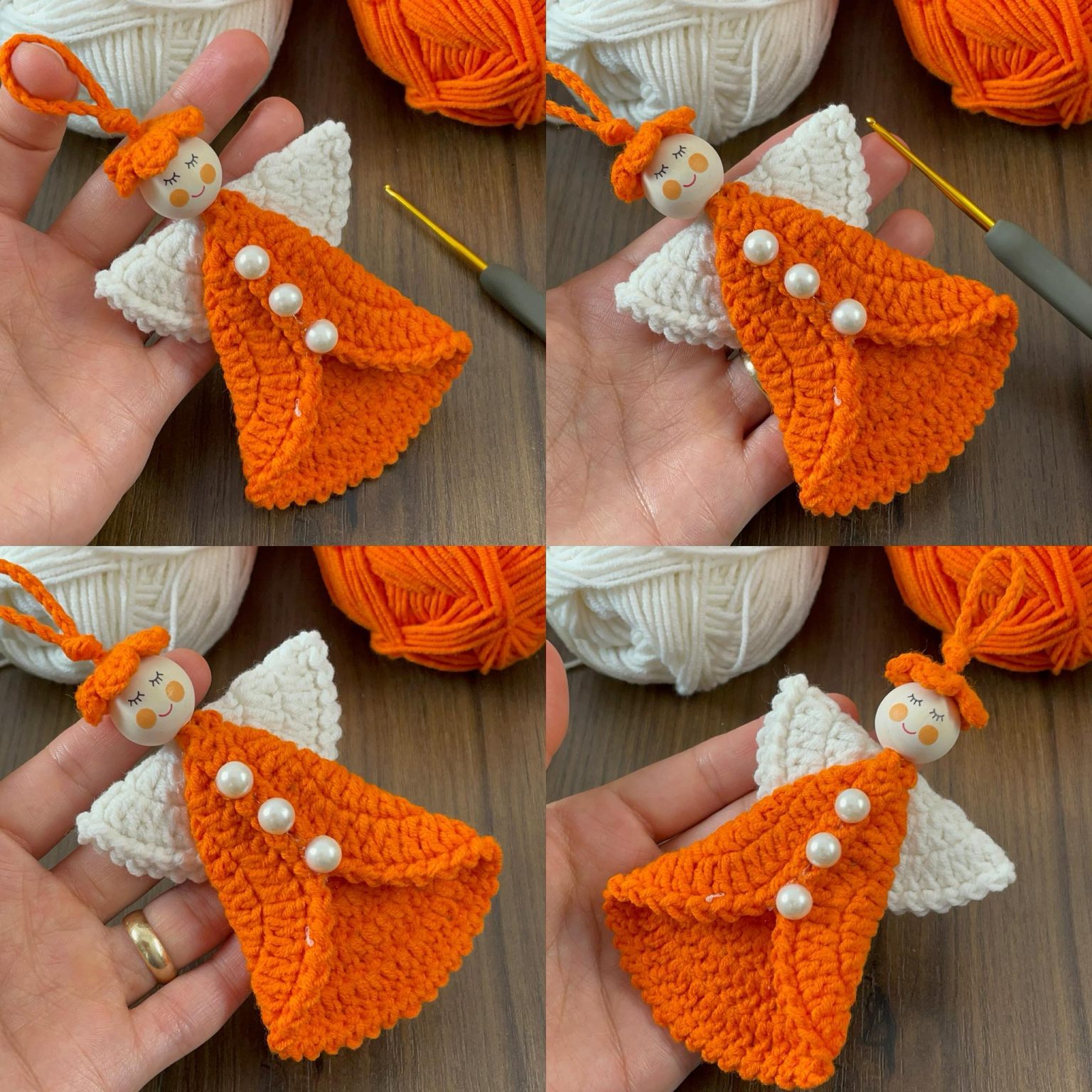 How to Make a Crochet Angel Ornament – Free Pattern